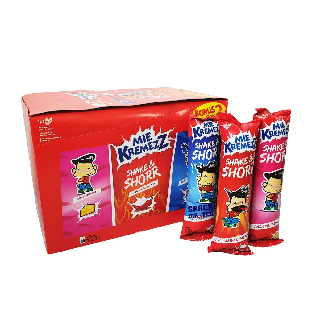 Jual Mie KremezZ Shake & Shorr - Netto 21 bks x 16 gr | Shopee Indonesia