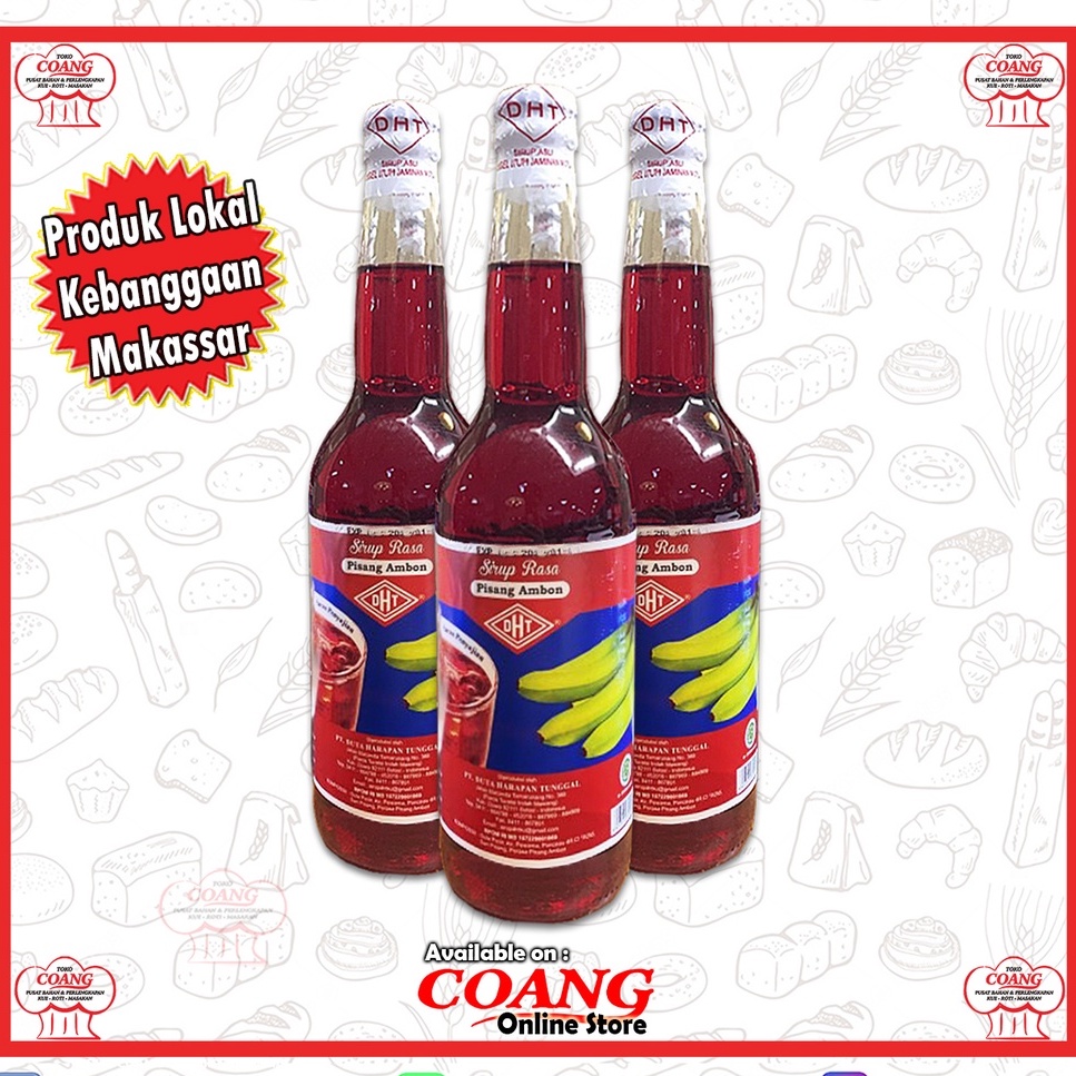 Jual SIRUP DHT 620 ML - PISANG AMBON - KHAS MAKASSAR | Shopee Indonesia
