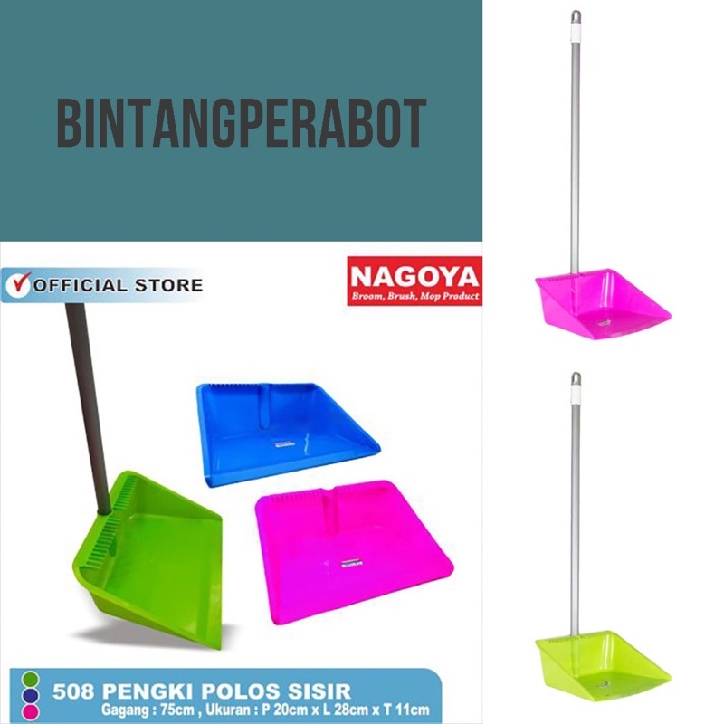 Jual NAGOYA Pengki Sampah Plastik / Serok Sampah Plastik / Sapu Nilon ...
