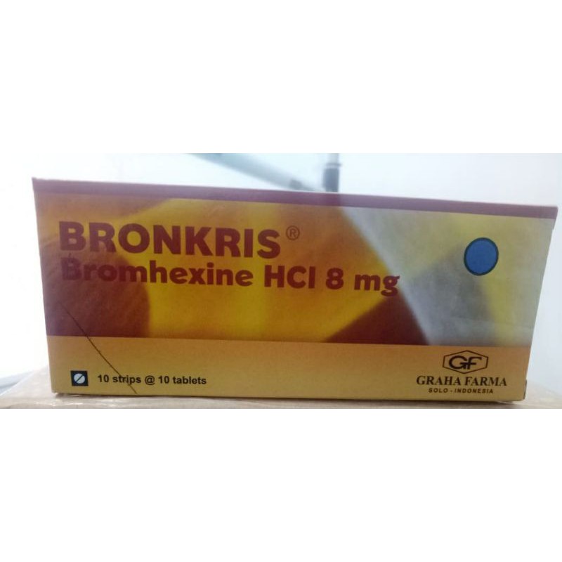 Jual BRONKRIS 8mg OBAT BATUK ISI 10 TABLET | Shopee Indonesia