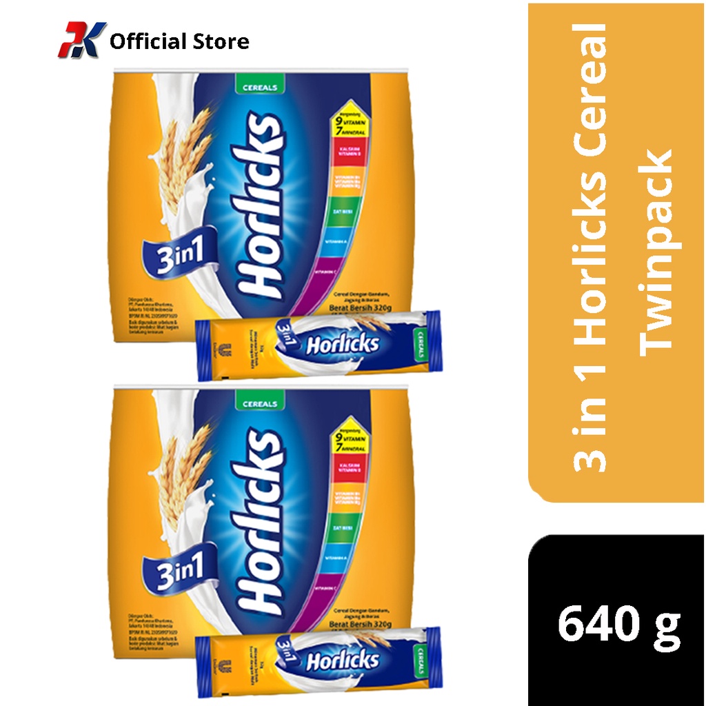 Jual Horlicks Cereal 3 In 1 Twinpack | Shopee Indonesia