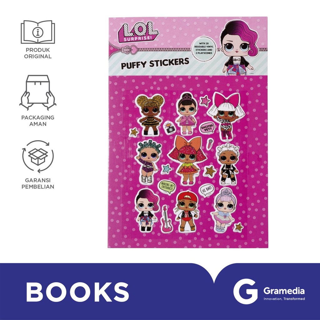 Jual Lol Surprise: Puffy Stickers (Alligator Books) | Shopee Indonesia