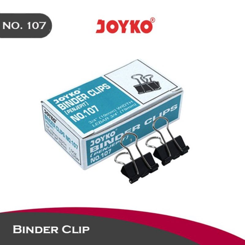 Jual Binder Clip 107 / Binder Clip JOYKO no 107 / Klip kertas ...