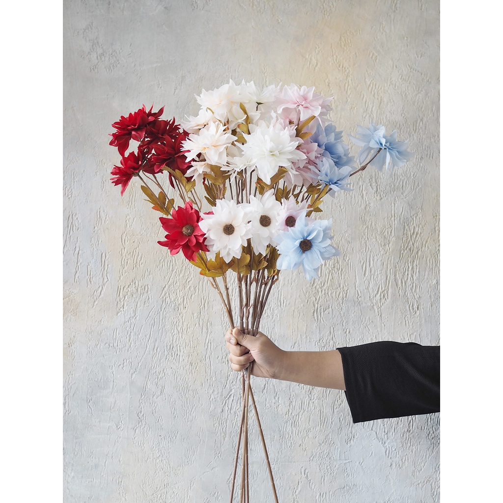 Jual Bunga Artificial Aster Mekar Spray Tangkai Panjang (B22056 ...