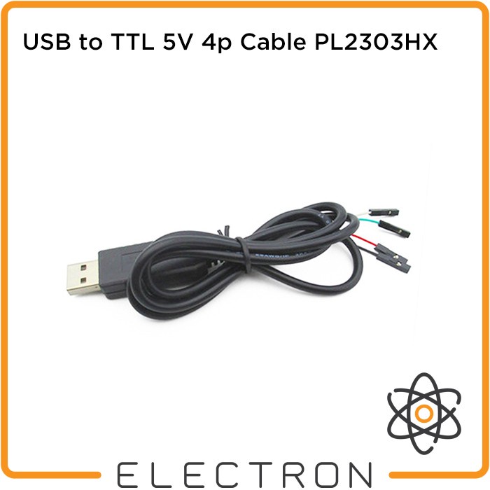 Jual USB to TTL 5V 4p Cable PL2303HX Kabel Serial PL2303 COM Converter ...