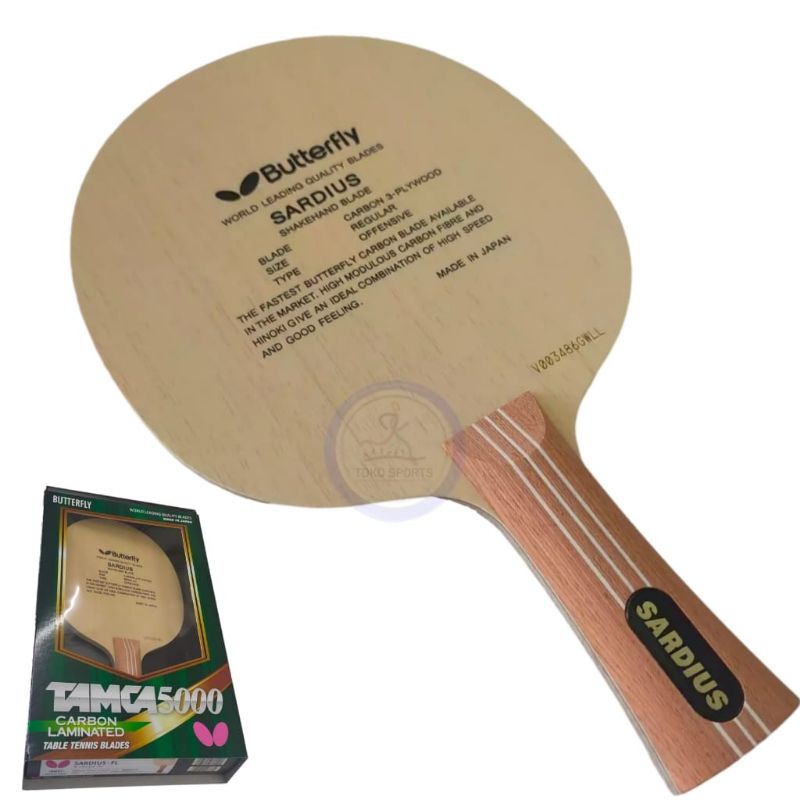 Jual Sardius Kayu Bat Pingpong Butterfly ORIGINAL Blade Bet Tenis Meja ...