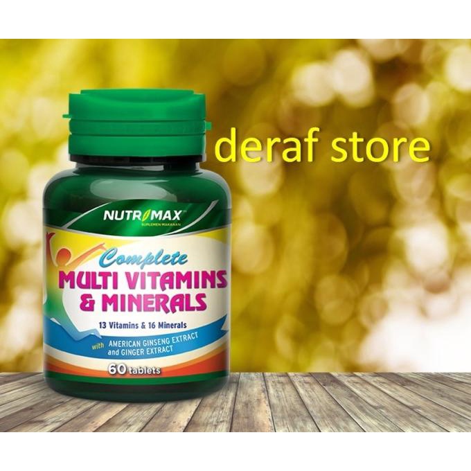Jual NUTRIMAX COMPLETE MULTIVITAMIN ISI 60 TABLET | Shopee Indonesia