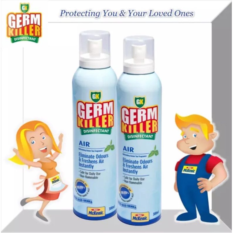 Jual Germ Killer Disinfectant 300ml (Twin Pack)by GK Air | Made in ...