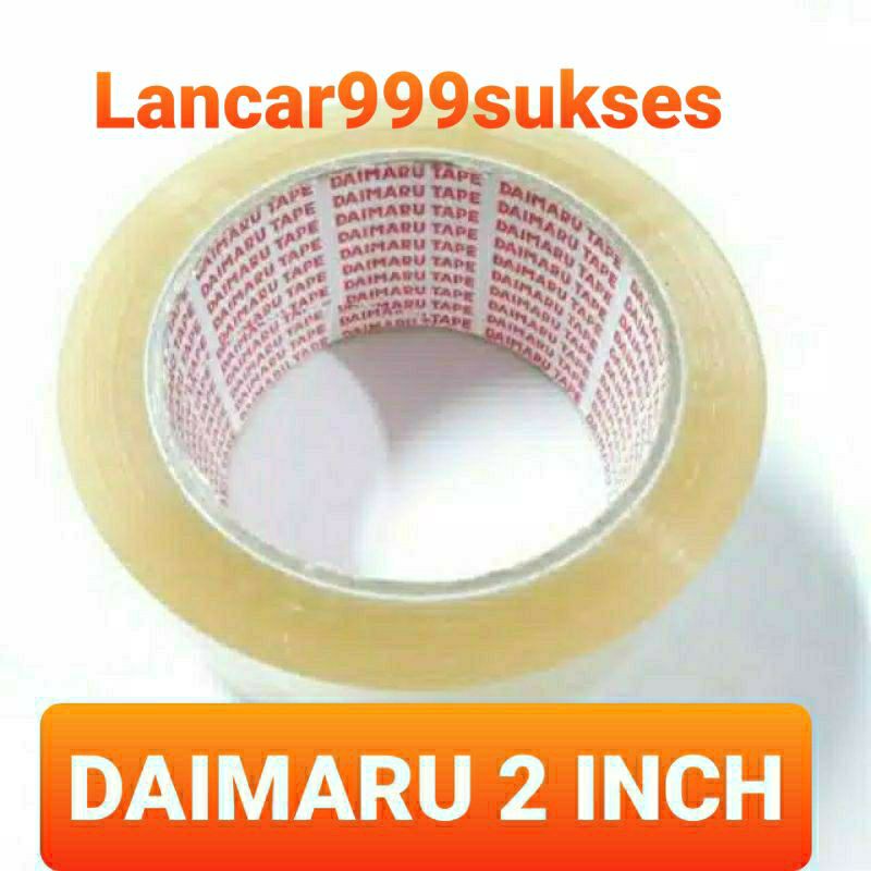 Jual Lakban bening 2 inch daimaru lakban bening daimaru satu slop / 6 ...