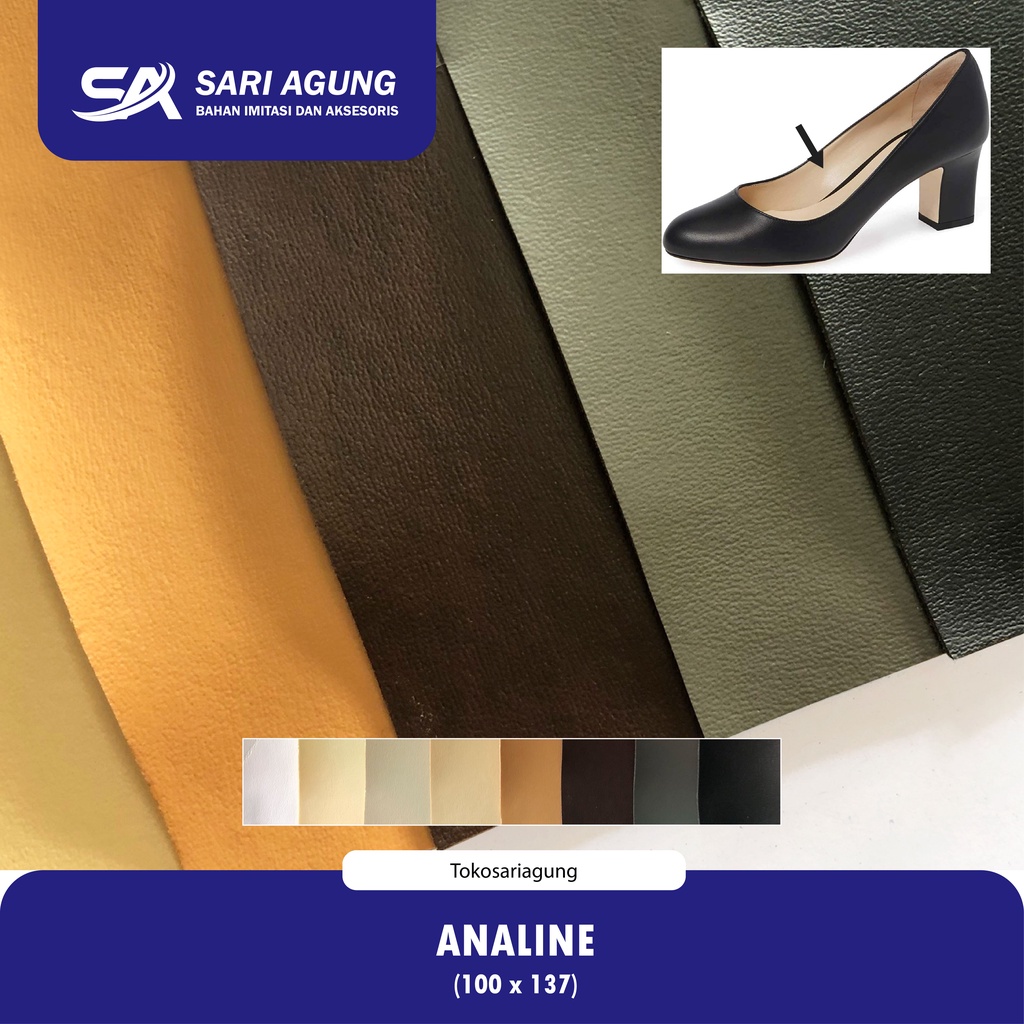 Jual ANALIN (METER) BAHAN KULIT SINTETIS OSCAR IMITASI UNTUK SANDAL ...