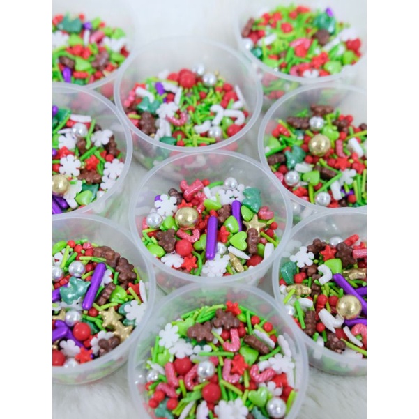 Jual EDIBLE SPRINKLE CHRISTMAS (50 GRAM) | Shopee Indonesia