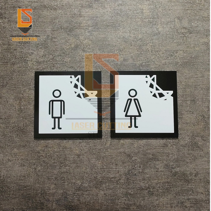Jual Sign Toilet Minimalis | Sign Toilet Akrilik | Papan Toilet Akrilik ...