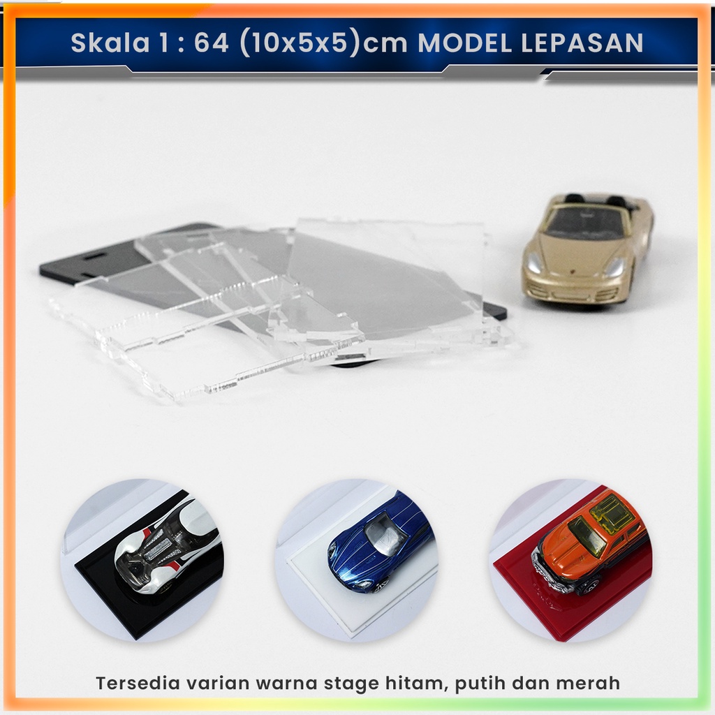 Jual Diecast BOX Skala 1 : 64 (10x5x5) cm Full Acrylic Model Lepasan ...
