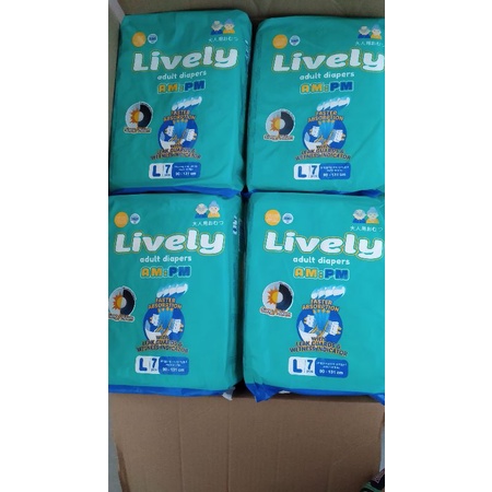 Jual LIVELY DIAPERS POPOK DEWASA L7/XL6 | Shopee Indonesia