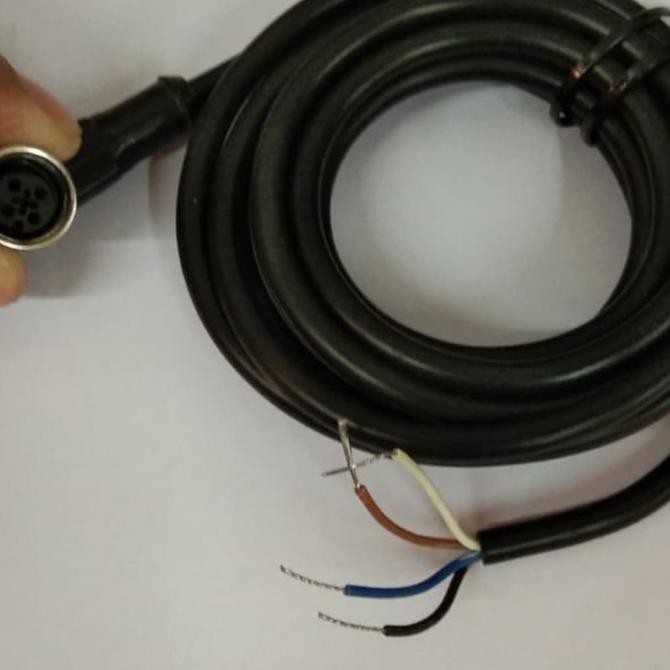 Jual Kabel konektor connector proximity sensor m12 4 pin 4 kabel 4pin ...