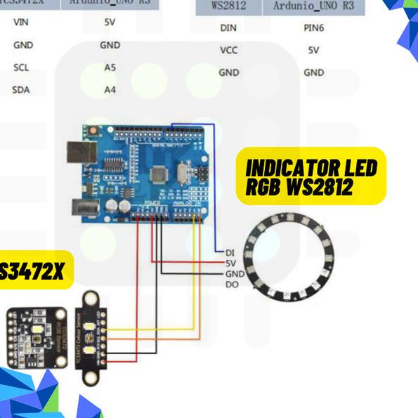 Jual TCS34725 Sensor Warna RGB + Filter IR TCS 34725 Color Sensor ...