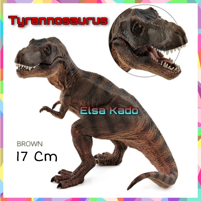 Jual Figure T-rex Coklat Dinosaur Jurassic World Mainan dinosaurus ...