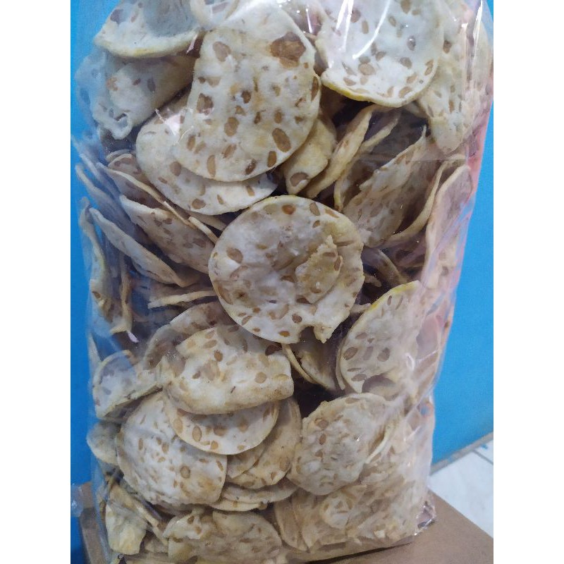 Jual Tempe Bulat Sagu Bandung Asli 1kg/ Keripik Tempe Oven kiloan ...