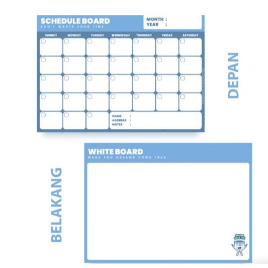 Jual Schedule Board Papan Jadwal Kertas | Shopee Indonesia