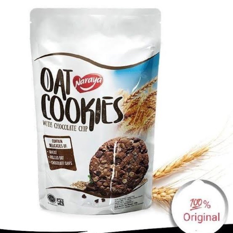 Jual Oat Cookies Naraya Oat Cookies Chocolate Chip 150gr HALAL ...