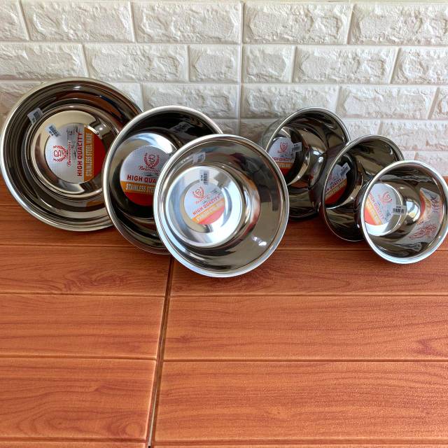 Jual Baskom Stainless 6in1 / Baskom SET / Baskom Anti Karat / Baskom ...