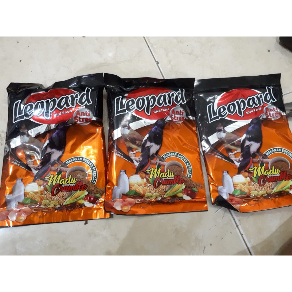 Jual LEOPARD MADU CRUMBLE ATAU VOER KASAR UNTUK SEMUA BURUNG | Shopee ...