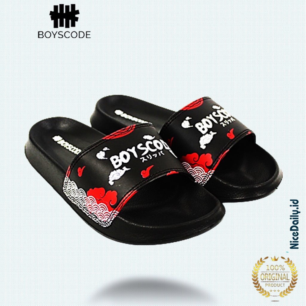 Jual Sandal Selop Original BOYSCODE Akatsuki Slippers Japan Red Cloud ...