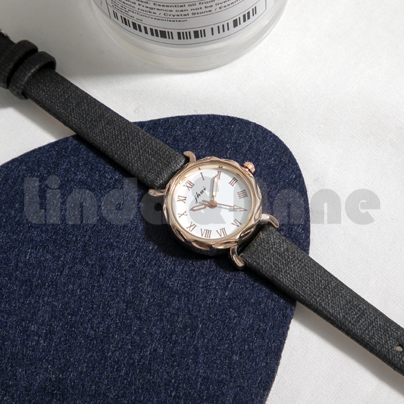 Jual Jam Tangan Romawi Wanita Analog Quartz Dial Bulat Desain Lucu ...