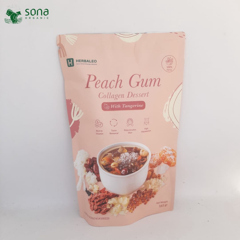 Jual Peach Gum Collagen Dessert with Tangerine 165gr - Herbaleo ...