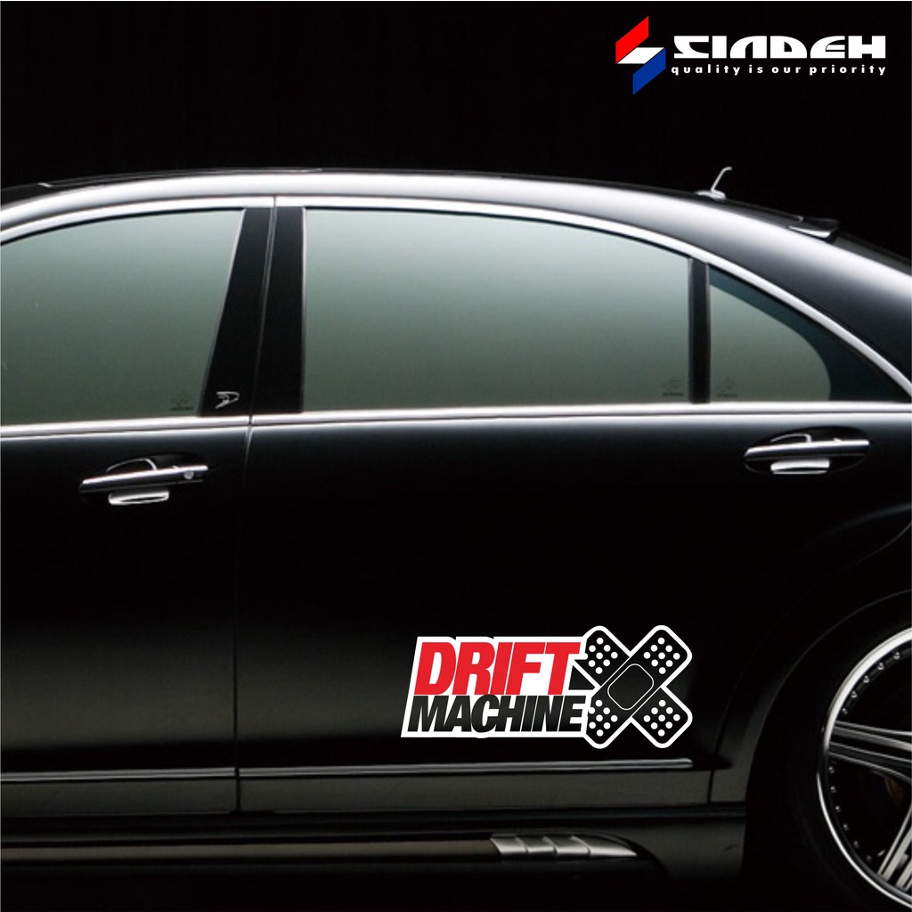Jual cutting sticker mobil JDM Drift Machine outline 50cm stiker mobil ...