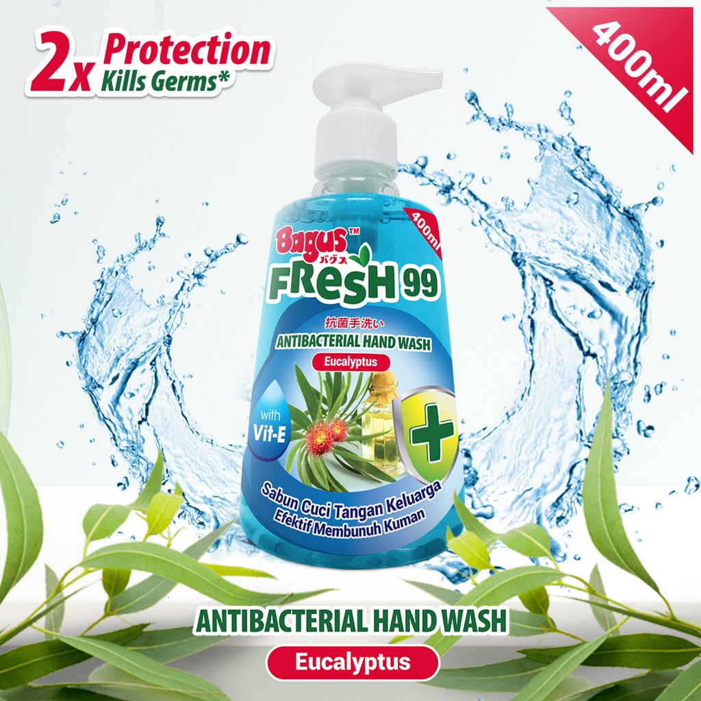 Jual Bagus Fresh 99 Hand Wash Eucalyptus 400ml / Sabun Pencuci Tangan ...