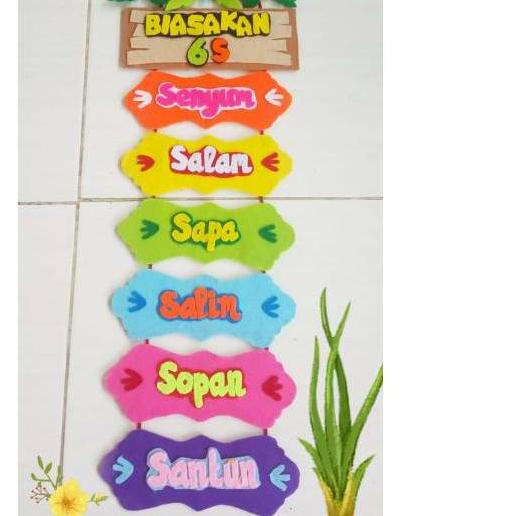 Jual Dekorasi /Hiasan gantung kelas 6s kerajinan prakarya sekolah | Shopee Indonesia