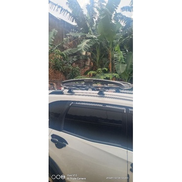 Jual roof rack bagasi atas mobil model hummer+ cross bar jepit roofrail ...