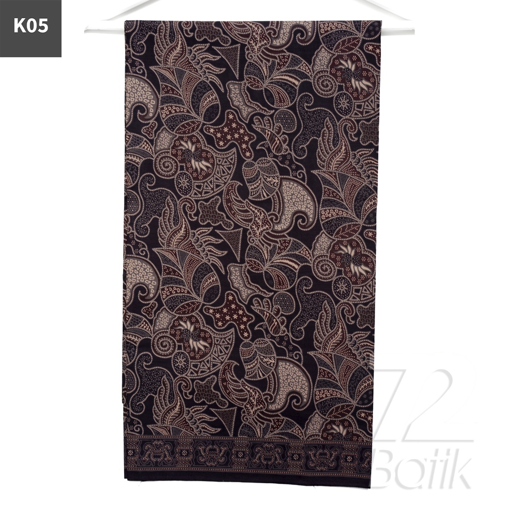 Jual KAIN BATIK PREMIUM Bahan Katun Motif Daun Talas Bogor Warna Hitam ...