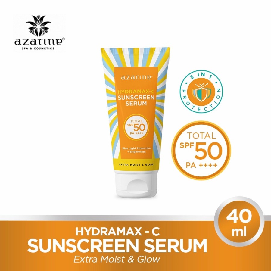 Jual AZARINE Sunscreen Hydrasothe Sunscreen Gel Spf 45++ || Hydramax-C Suncreen Serum || Aqua ...