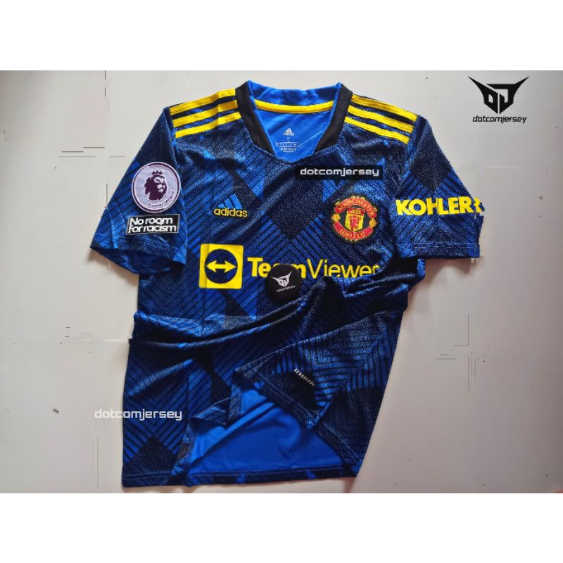 Jual jersey MU third 3rd biru season 21/22 | Shopee Indonesia
