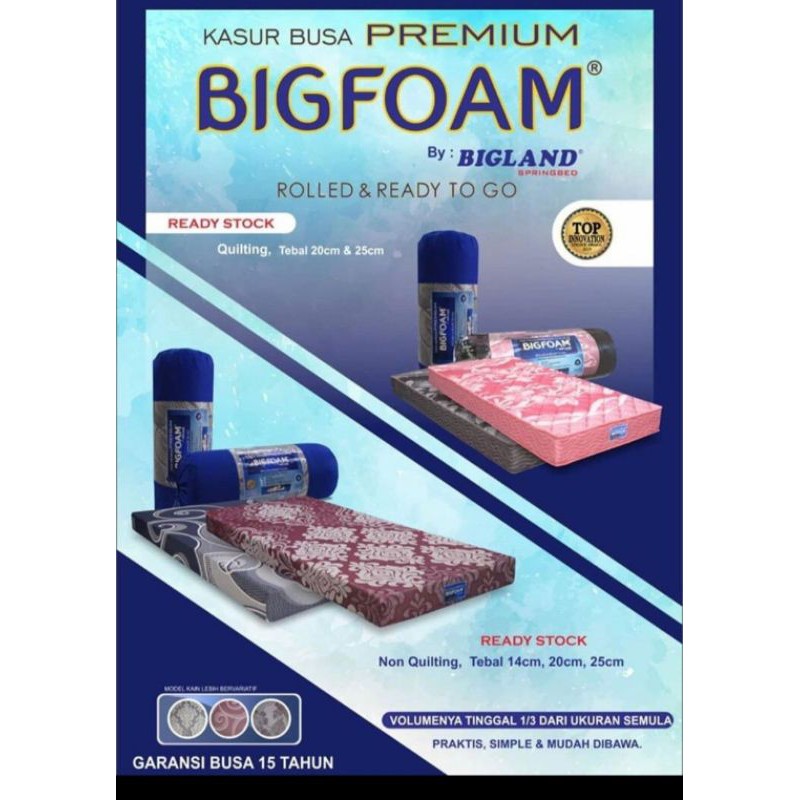 Jual KASUR BUSA ROLL PREMIUM BIG FOAM | Shopee Indonesia