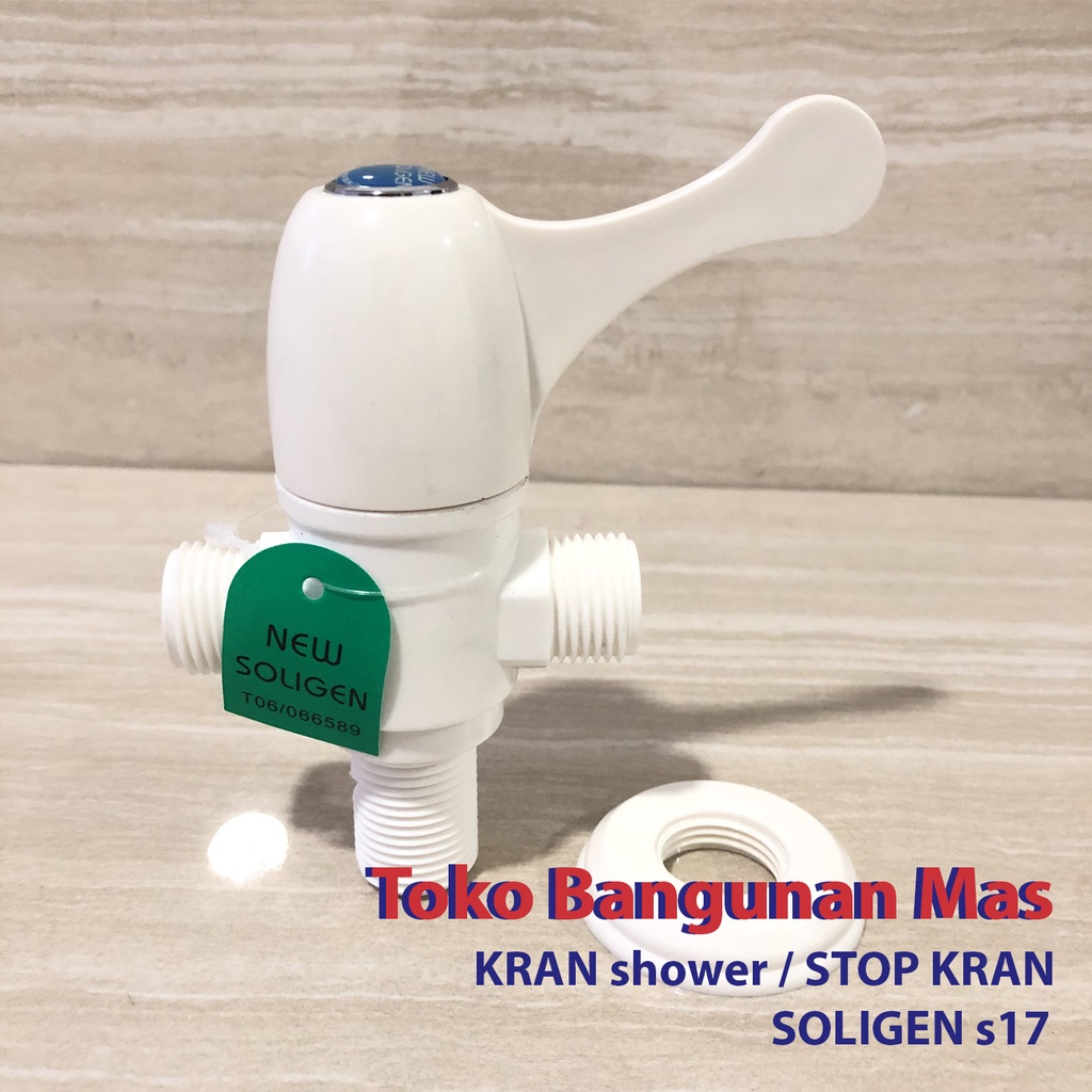 Jual KRAN SHOWER PLASTIK Soligen / Stop Kran kloset 1/2" /KRAN CABANG ...