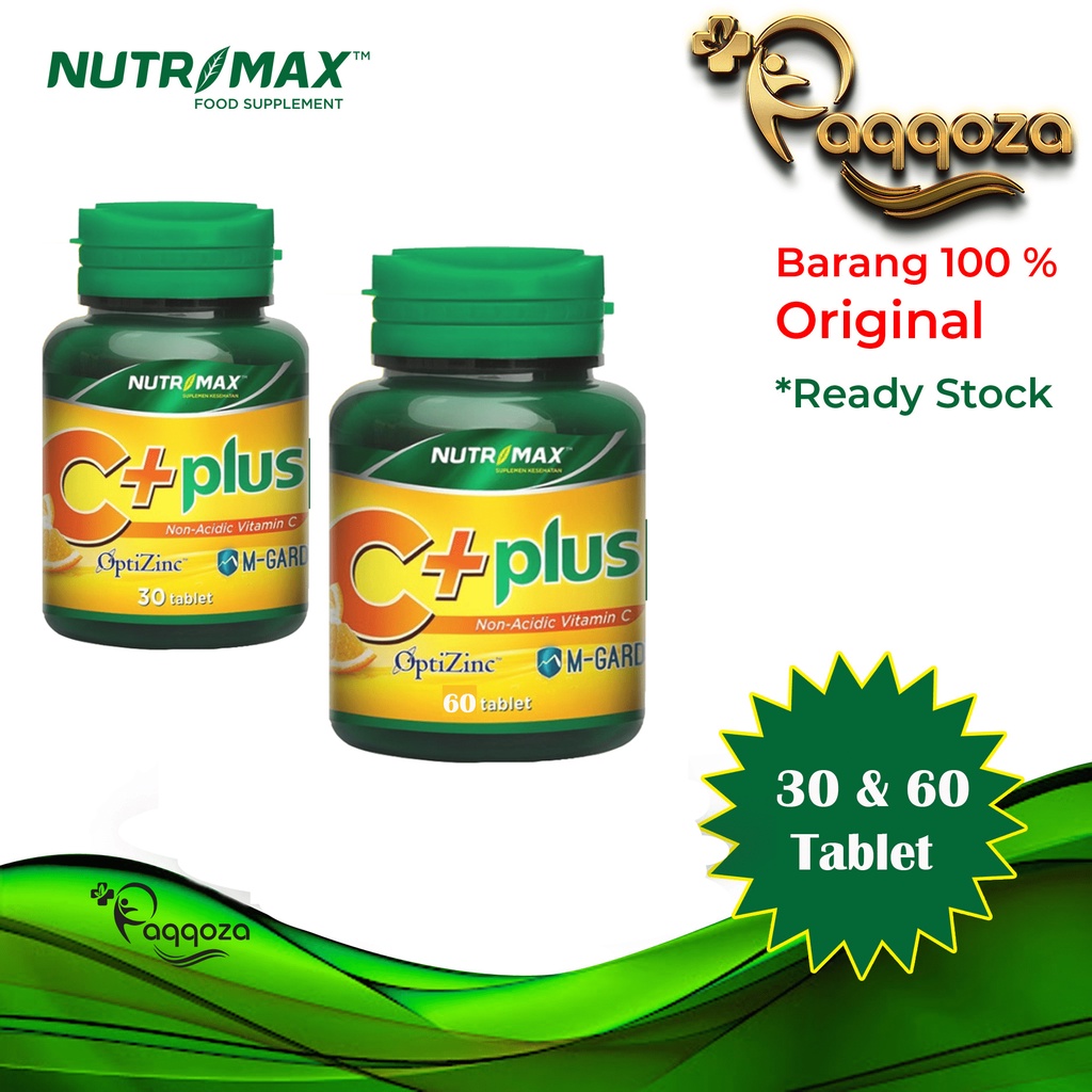 Jual Vitamin C+ Plus Nutrimax 30 & 60 Tablet Daya Tahan Tubuh Imunitas ...