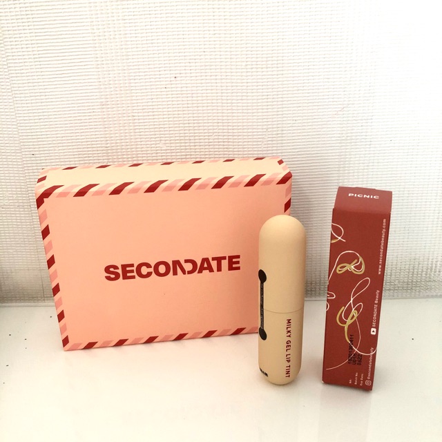 Jual SECONDATE milky gel liptint (Picnic shade) | Shopee Indonesia