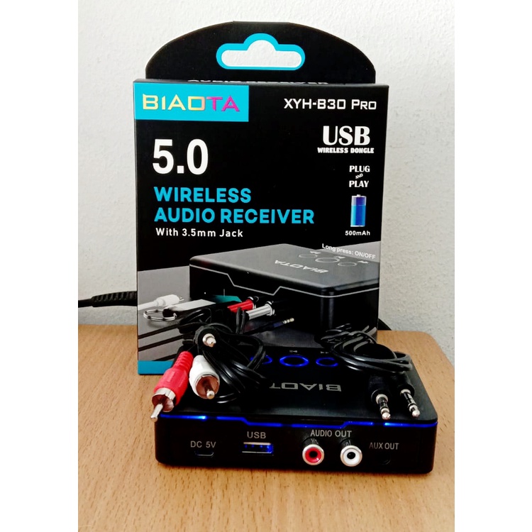 Jual wireless audio receiver usb dongle with 3.5mm jack B30 PRO ...