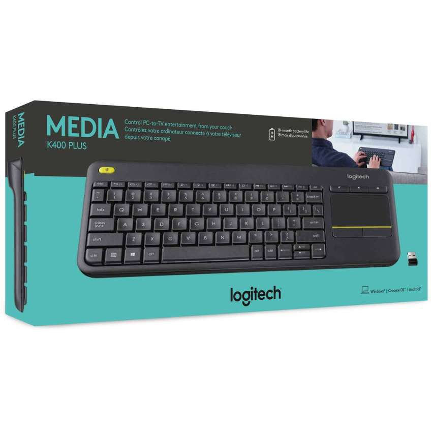 Jual KEYBOARD LOGITECH K400 PLUS WIRELESS TOUCH | Shopee Indonesia