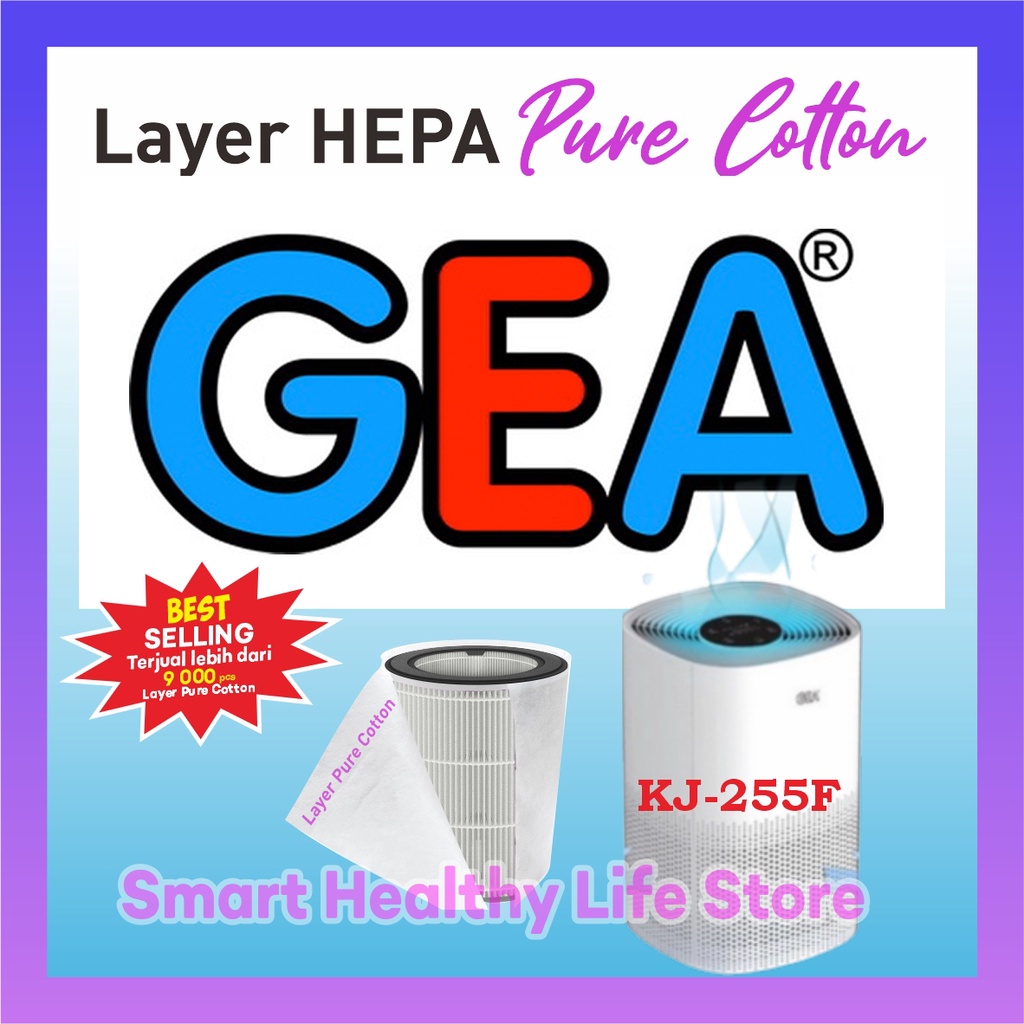 Jual GEA KJ-255F Air Purifier HEPA 13 Replacement Filter KJ255F KJ255 ...