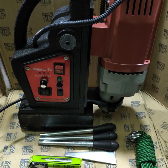 Jual Mesin Bor Magnet Magnetic Drill 28mm 2 Arah Variable Speed gpt90 ...