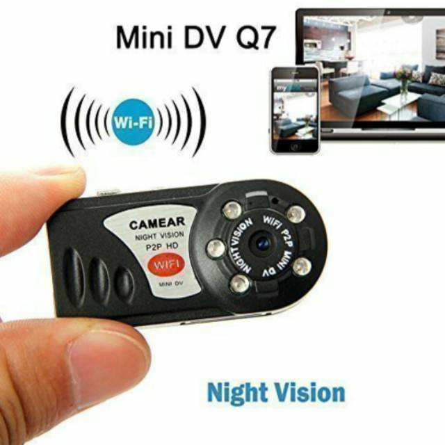 Jual Spycam Kamera Tersembunyi Wifi IP Mini Q7 Wireless Spy Hidden Camera With IR night vision ...