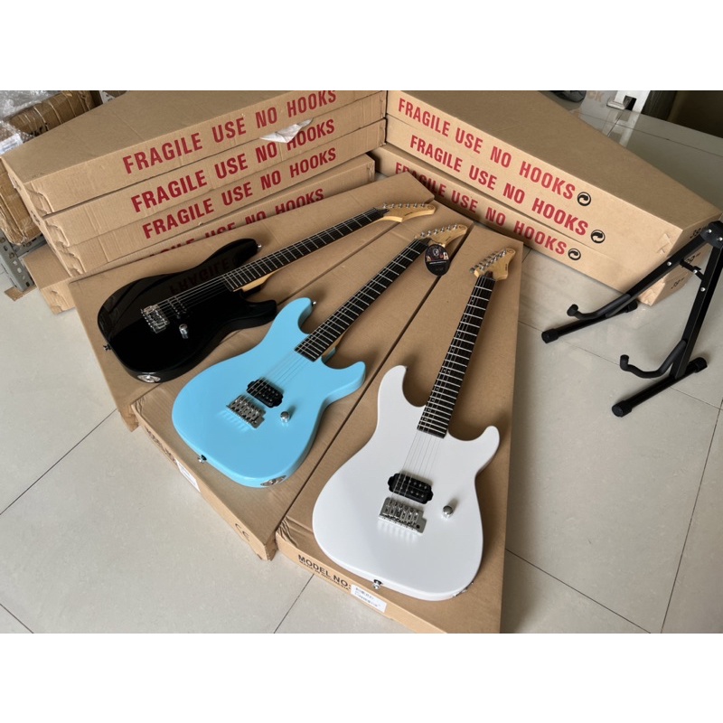 Jual Gitar Samick Model SS-51 Original Tremolo Semi Updown | Shopee ...