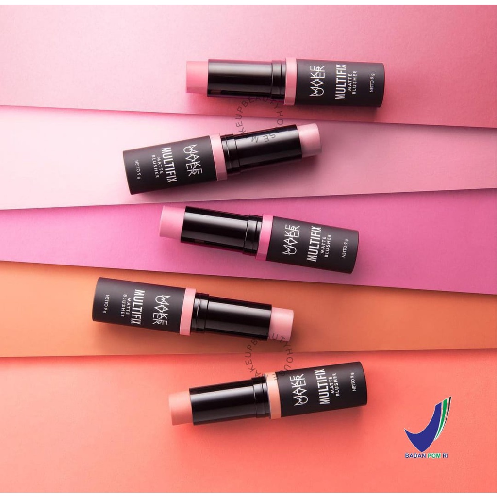 Jual MAKE OVER Multifix Matte Blusher 9g - Blush On Stick | Shopee ...
