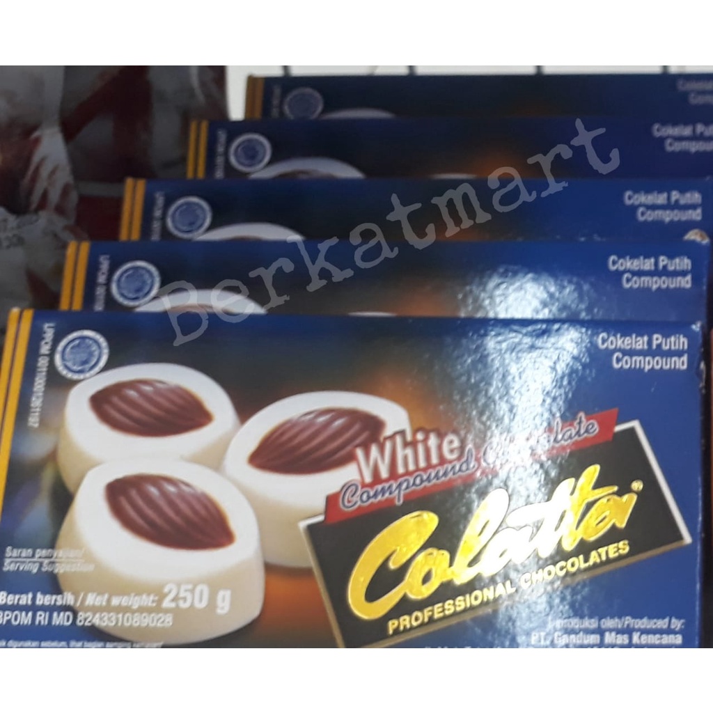 Jual Colatta white chocolate compound collata coklat putih leleh 250 gr ...