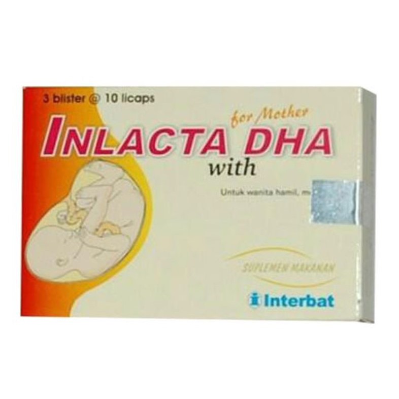 Jual inlacta dha for mother suplemen ibu hamil menyusui perbox ( 30 ...