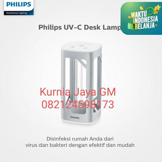 Jual Philips UVC Sterilizer Desk Lamp / Philips UVC 24 watt Motion Sensor - Silver | Shopee ...